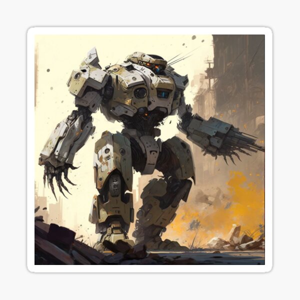 "Anime Robot" Sticker for Sale by Sellarg | Redbubble