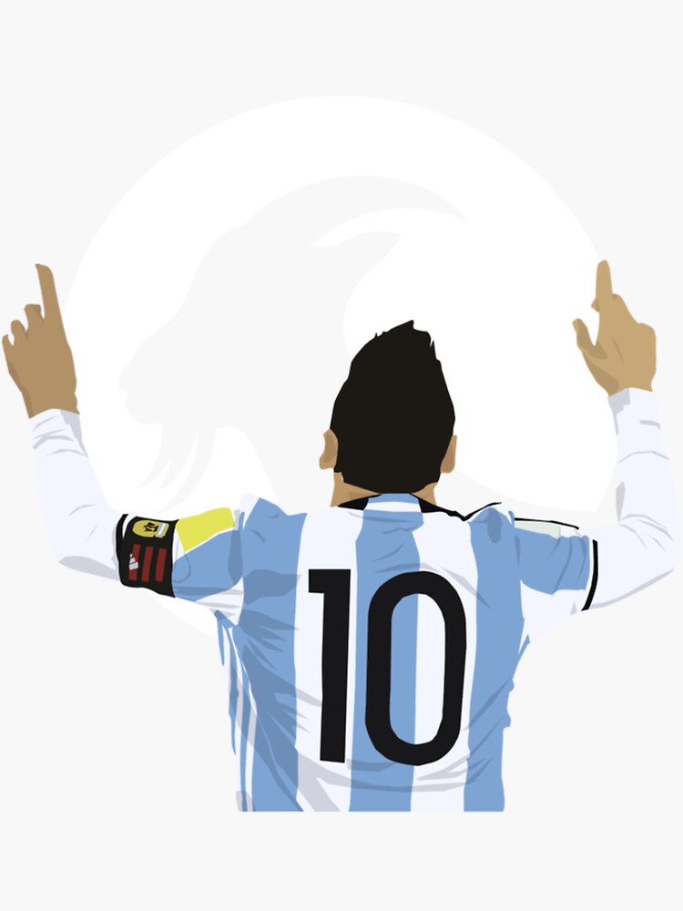 "Lionel Messi Goat " Sticker for Sale by AmazingBubbles | Redbubble
