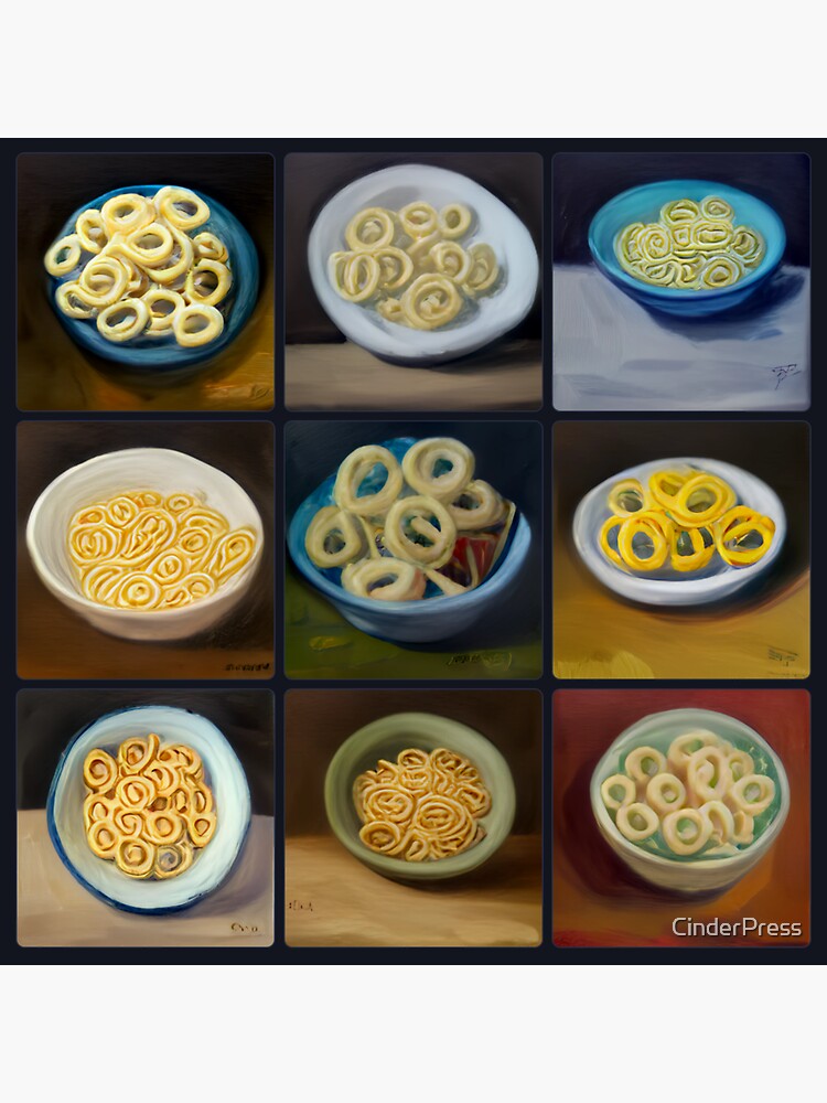 "Noodle Rings art pack" Sticker for Sale by CinderPress | Redbubble