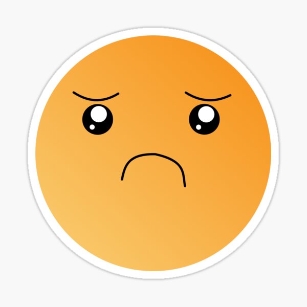 "Sad Emoji" Sticker for Sale by How67 | Redbubble