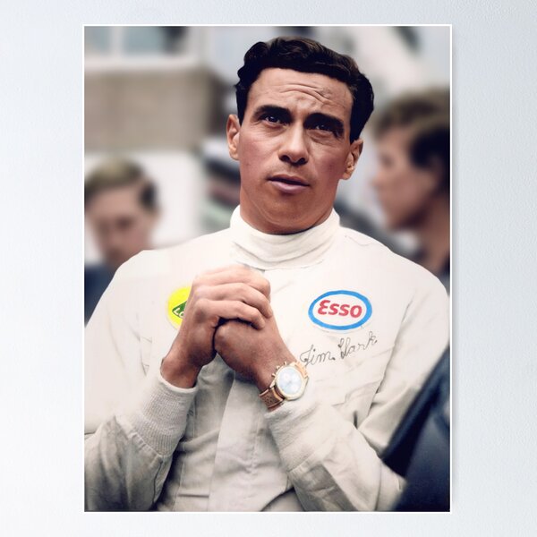 "Scottish Racing Legend Jim Clark in colour" Poster for Sale by ...