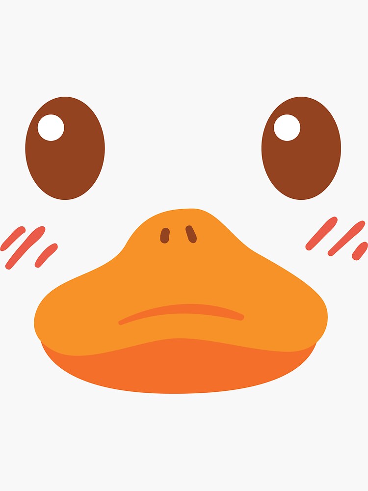 "Duck Face Emoji " Sticker for Sale by HippoEmo | Redbubble