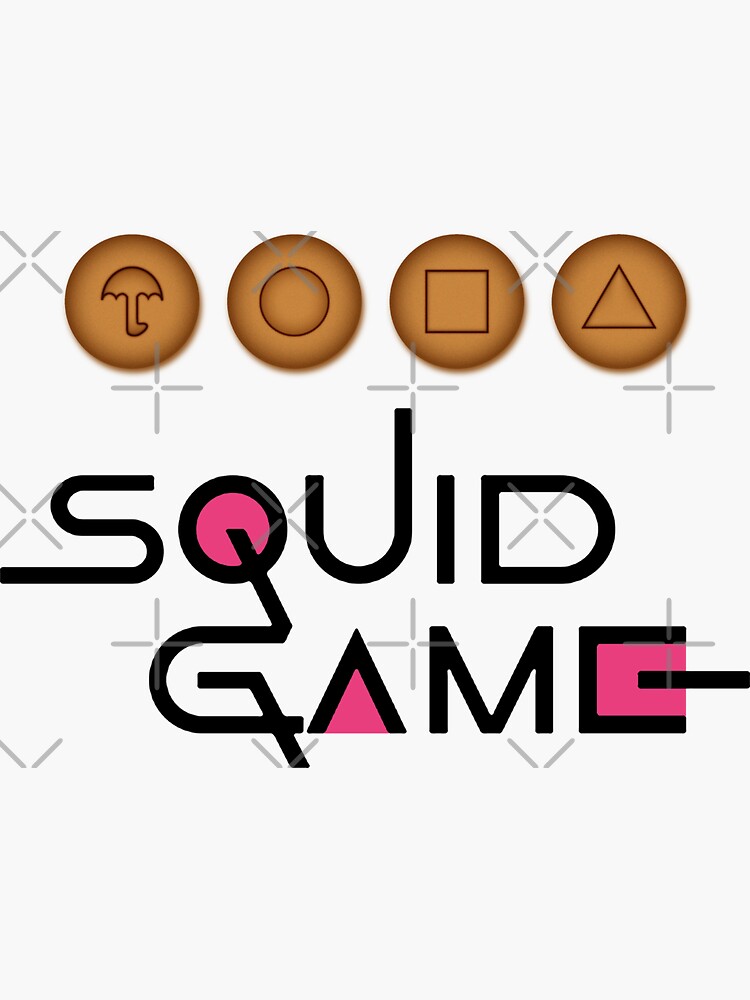 "Squid Game - Netflix series - Umbrella Circle Triangle Square" Sticker ...