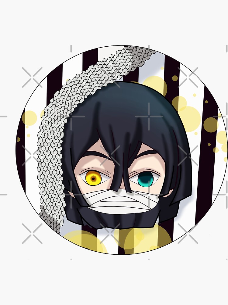 "Chibi Obanai " Sticker for Sale by Miliena01- | Redbubble