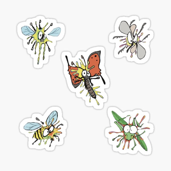 "Window Pain-Bugs experience window pain" Sticker for Sale by ...