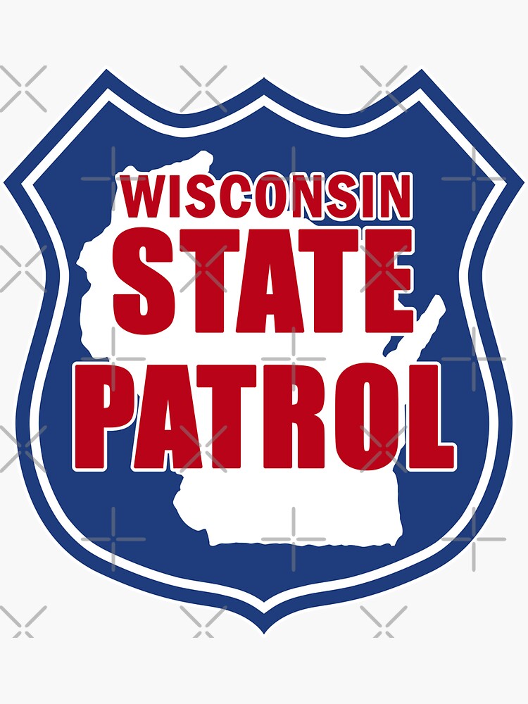 "Wisconsin State Patrol - Logo Emblem Badge Shield Patch v2" Sticker ...