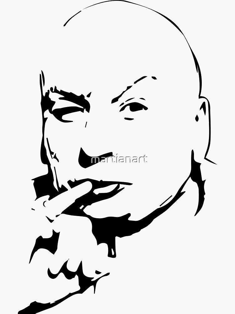 "Austin Powers - Dr Evil" Sticker for Sale by martianart | Redbubble