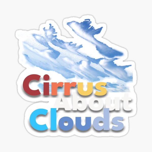 "Cirrus About Clouds Hair-like clouds" Sticker for Sale by DivineLiveShop | Redbubble