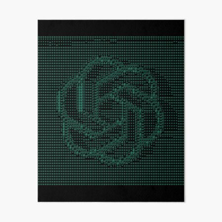 "ChatGPT Green ASCII ART" Art Board Print for Sale by AmbassadorSmash ...