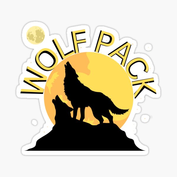 "Wolf Pack" Sticker for Sale by nuffluv | Redbubble