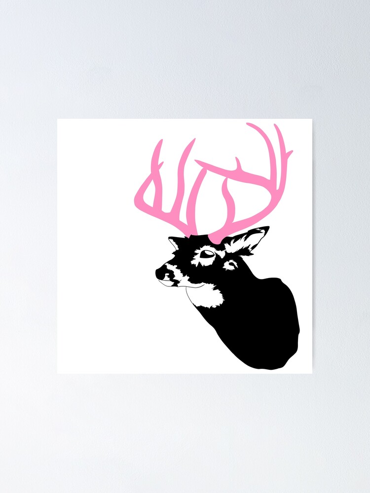 "Deer with pink antler from GTA V - deer with pink antlers" Poster by teddygun | Redbubble