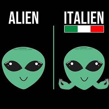 Póster for Sale con la obra «Alien Italien Meme Italien Gesto con la ...