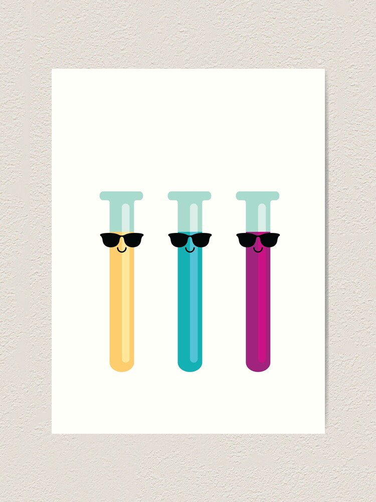 "Test Tube Emoji " Art Print by HippoEmo | Redbubble