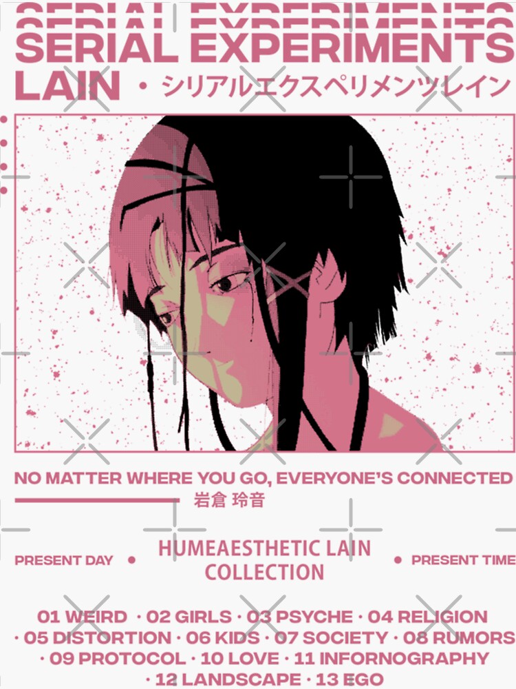 "Serial Experiments Lain Aesthetic " Sticker for Sale by GregoryFalk ...