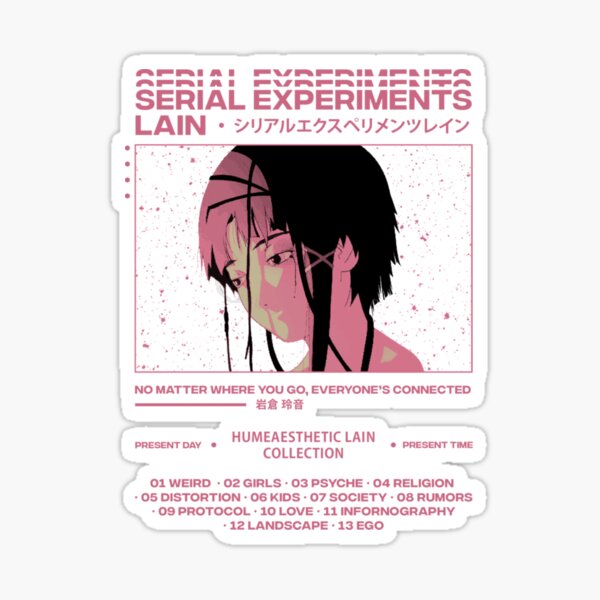 "Serial Experiments Lain Aesthetic " Sticker for Sale by GregoryFalk ...