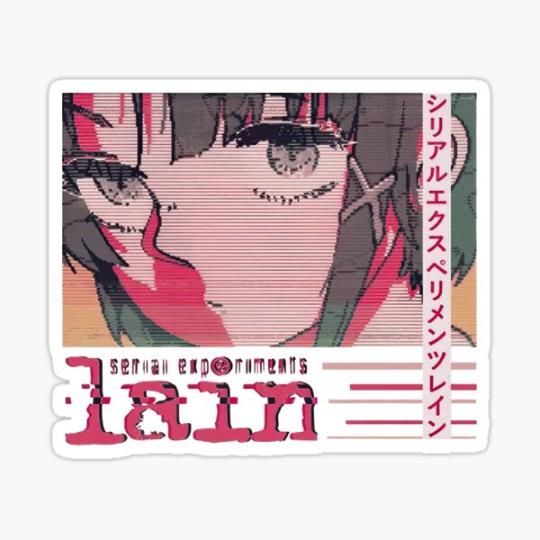 "Serial Experiments Lain" Sticker for Sale by GregoryFalk | Redbubble