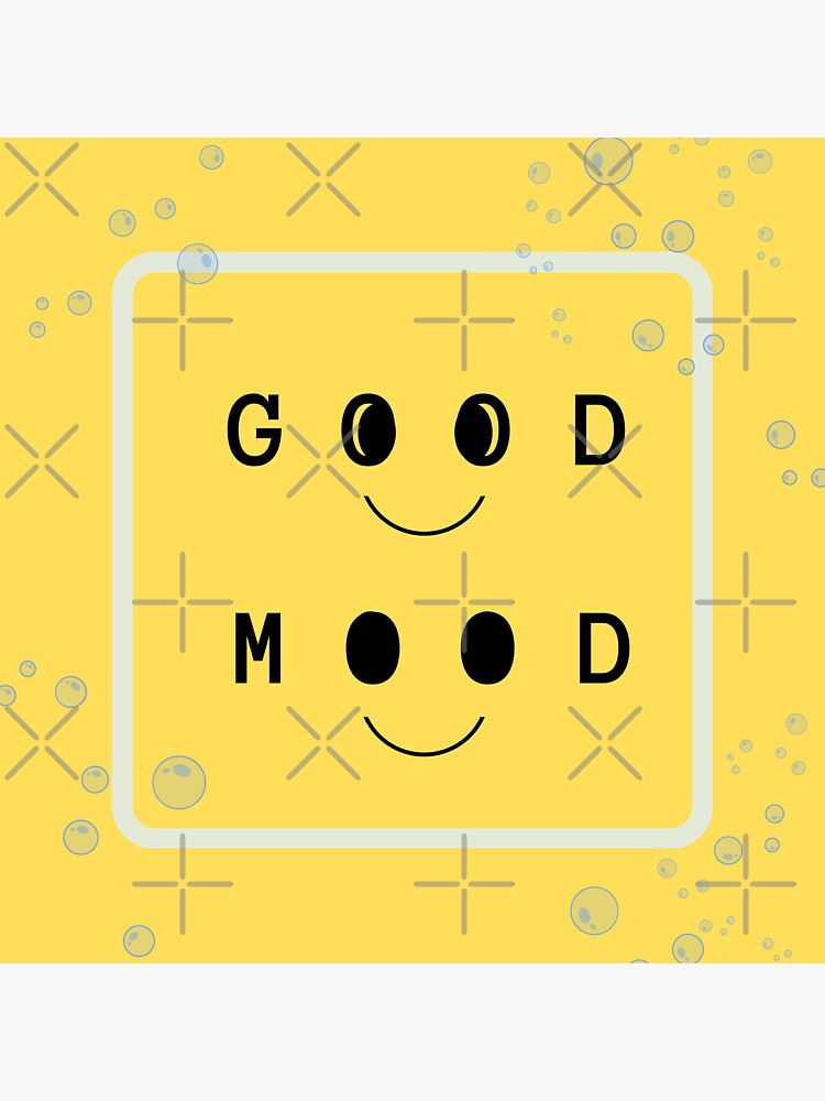 "Good Mood Smiley face" Sticker for Sale by Goodyluck | Redbubble