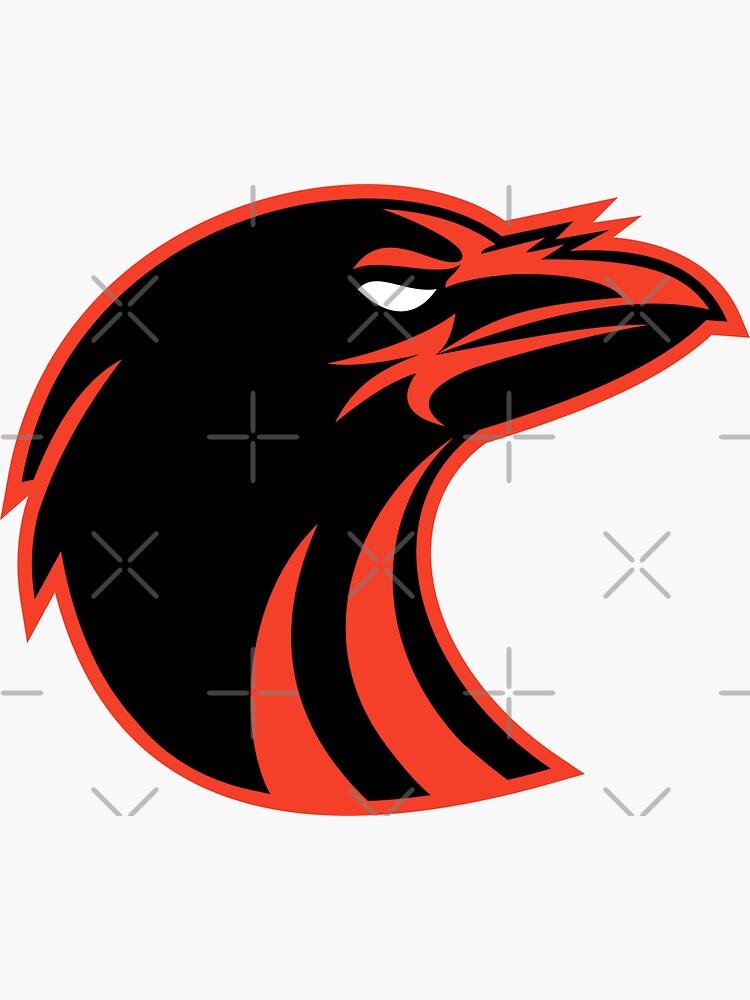 "Angry Raven Head Icon" Sticker for Sale by patrimonio | Redbubble