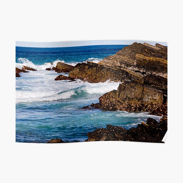 "Bluey's Beach Rock, Forster - Australia" Poster for Sale by ...