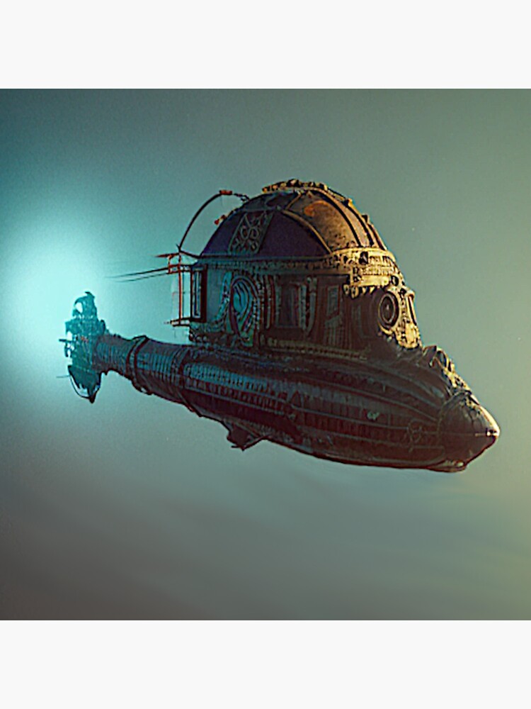 "Steampunk Dirigible" Sticker for Sale by Fire-brand | Redbubble