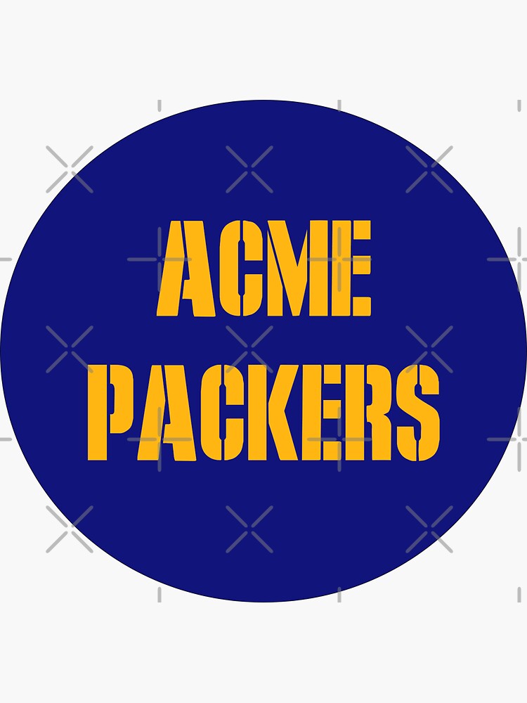"ACME Packers" Sticker for Sale by iburroughs97 | Redbubble