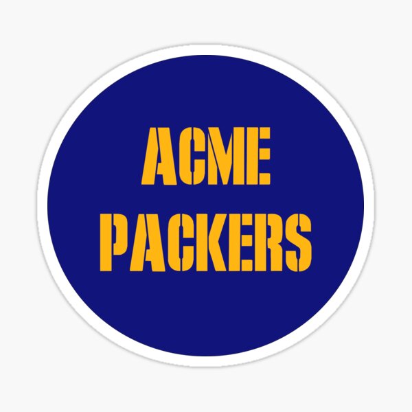 "ACME Packers" Sticker for Sale by iburroughs97 | Redbubble