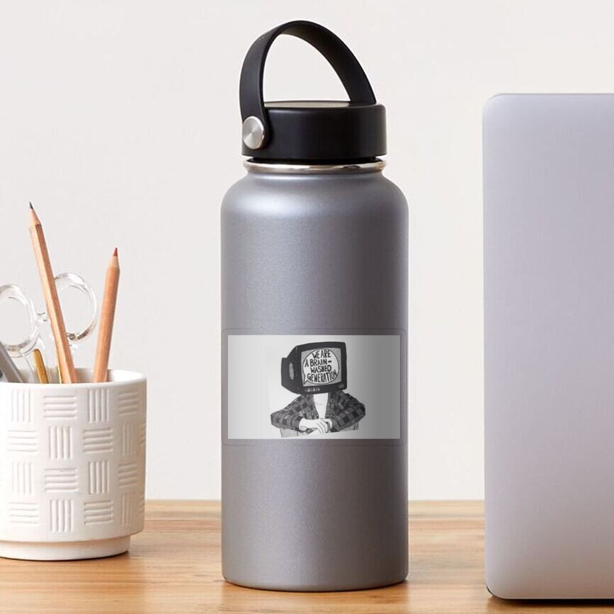 "We Are A Brainwashed Generation" Sticker for Sale by malliope | Redbubble