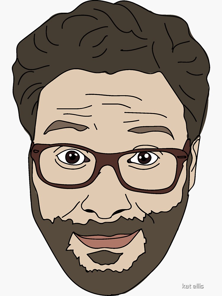"seth rogen" Sticker for Sale by kellis970 | Redbubble
