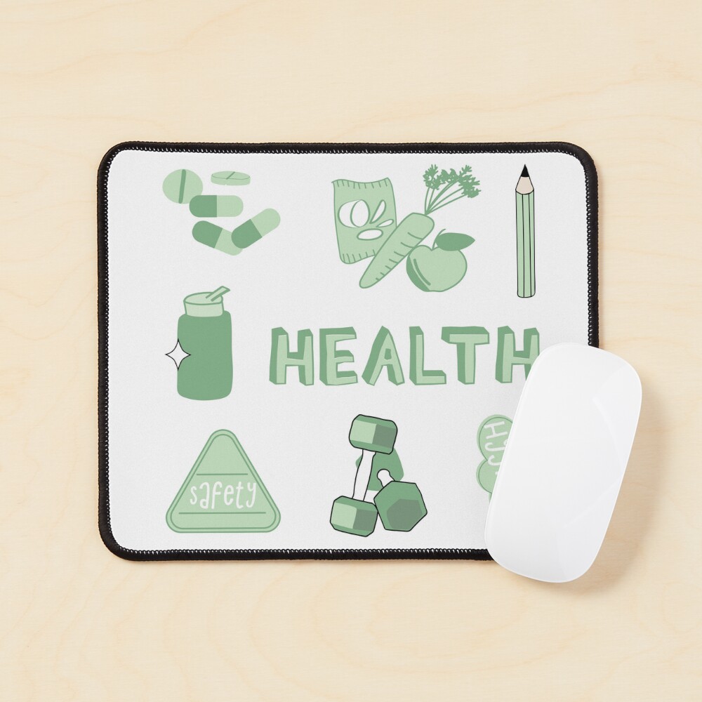 "Light Green Health School Subject Sticker Pack" Sticker for Sale by ...