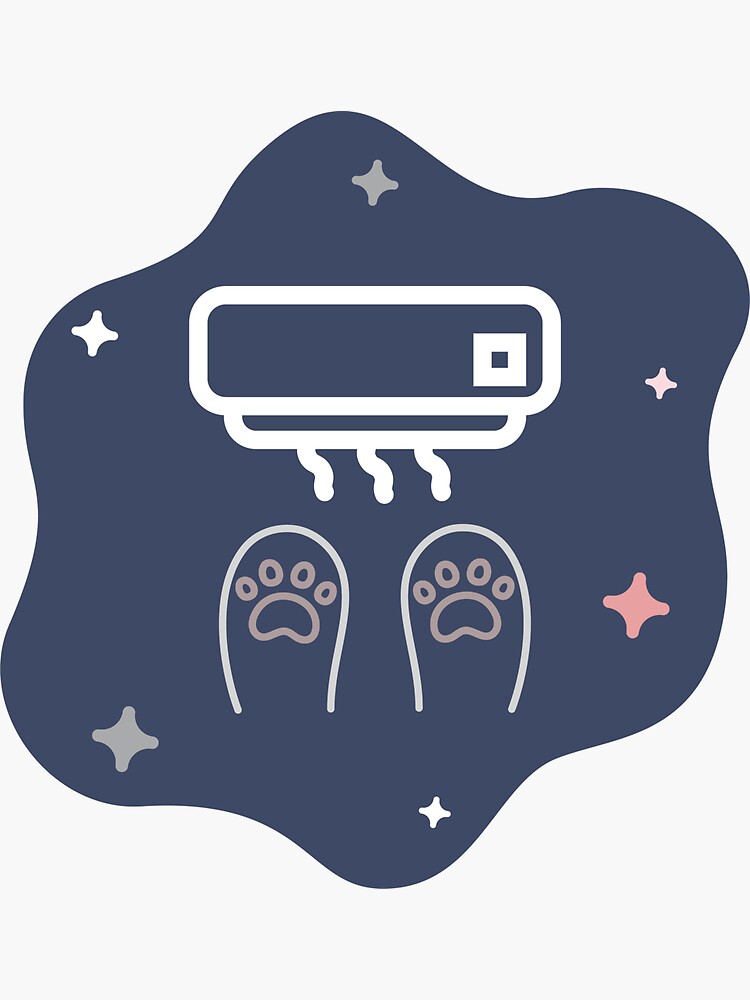 "Cute Simple Sparkly Kitty Cat Paws Hand Dryer" Sticker for Sale by ...