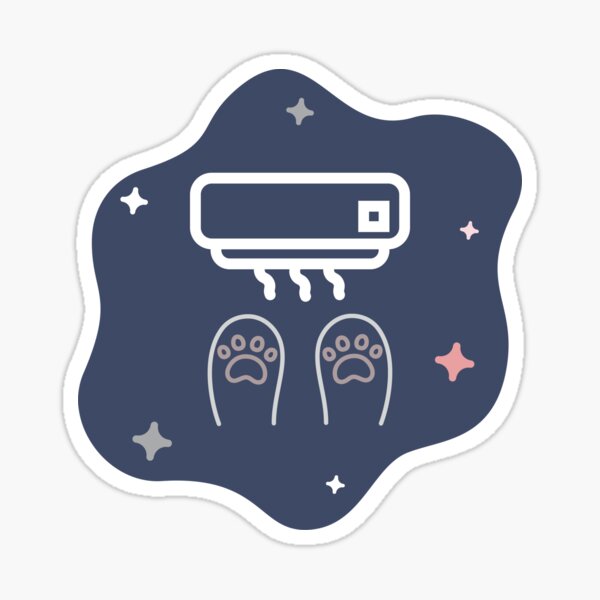 "Cute Simple Sparkly Kitty Cat Paws Hand Dryer" Sticker for Sale by ...