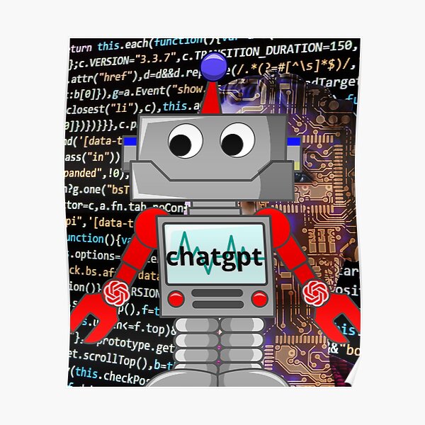 "chatgpt" Poster by krafi | Redbubble