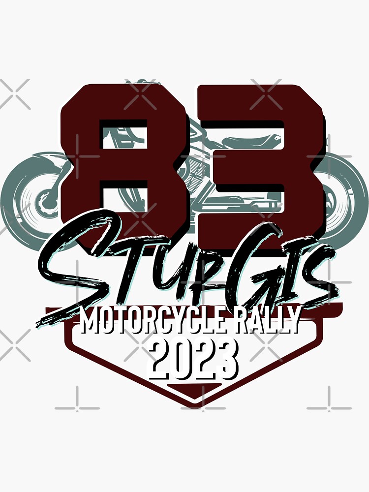 "Logo style 83rd Sturgis South Dakota Motorcycle Rally 2023" Sticker ...