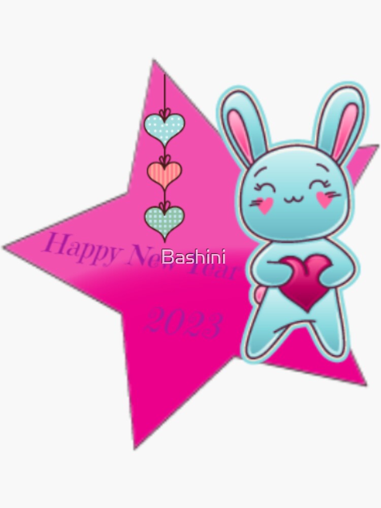 "Happy New Year Party" Sticker for Sale by Bashini | Redbubble
