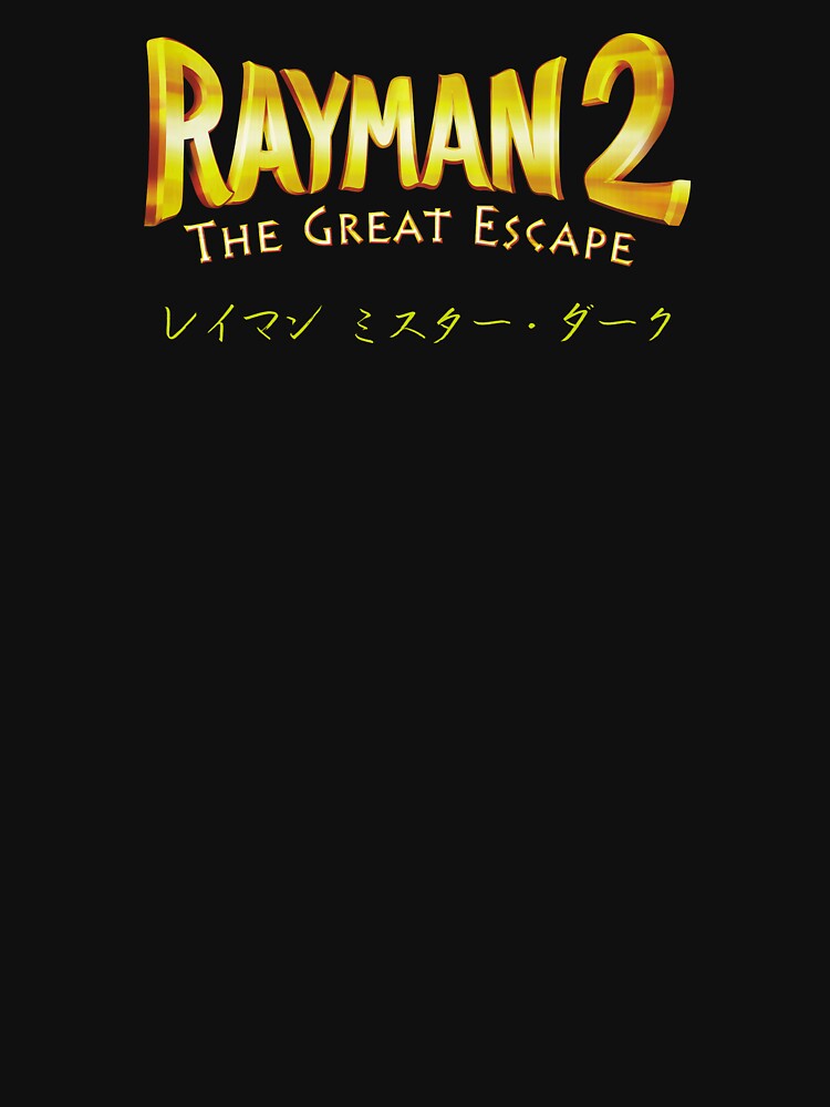 "Rayman 2 The Great Escape Japanese Text" T-shirt for Sale by Otto ...