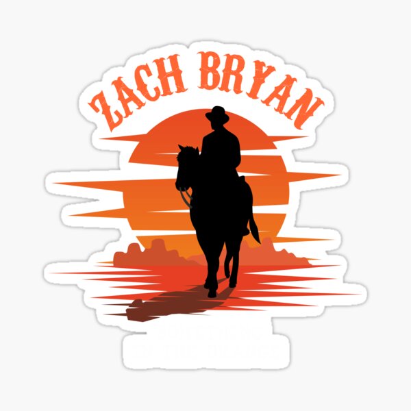 "Zach bryan " Sticker for Sale by Lovetocelebrate | Redbubble