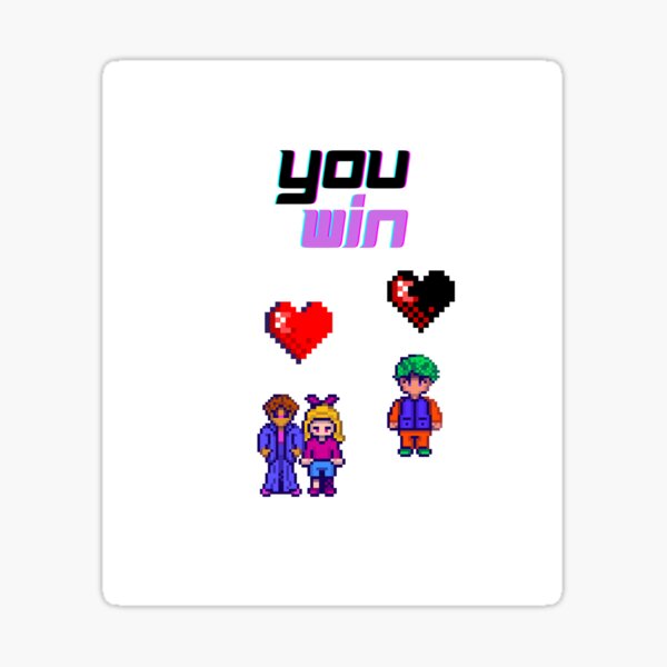 "You win" Sticker for Sale by hisandyclub | Redbubble