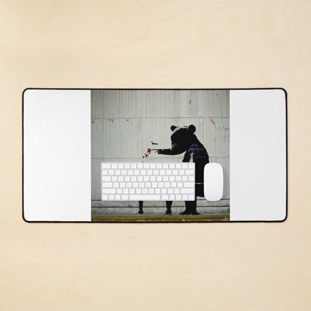 "Musician Teddy Bear playing piano | Banksy-inspired original street ...