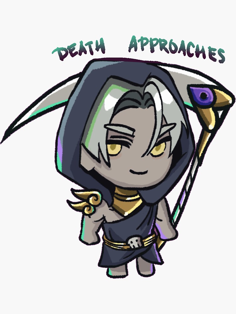 "Chibi Thanatos │ Hades" Sticker for Sale by kanashiibe | Redbubble