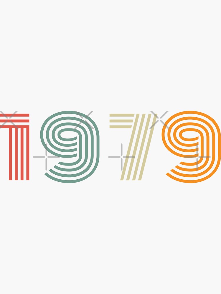 "Vintage 1979 " Sticker for Sale by ZoesAttic | Redbubble