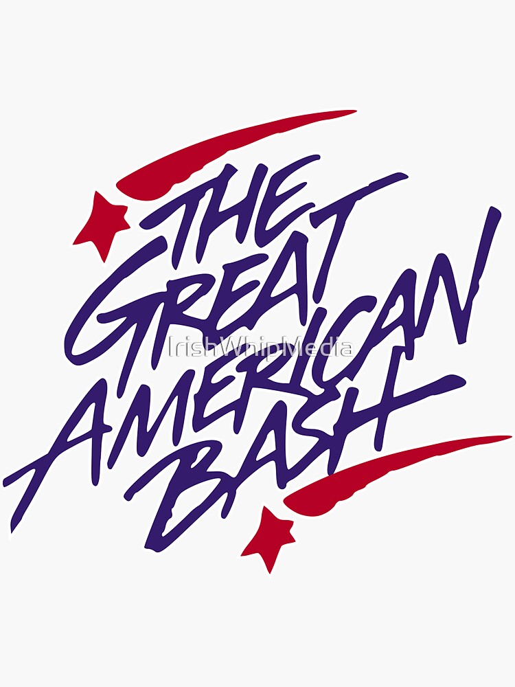 "Great American Bash" Sticker for Sale by IrishWhipMedia | Redbubble