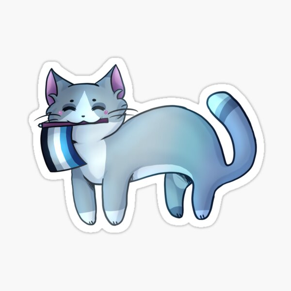 "Aroace Pride Cat 2022" Sticker for Sale by strwbrykitty | Redbubble