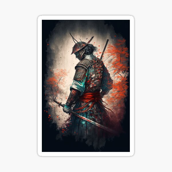 "Epic Samurai Warrior" Sticker for Sale by CerativeHymns | Redbubble