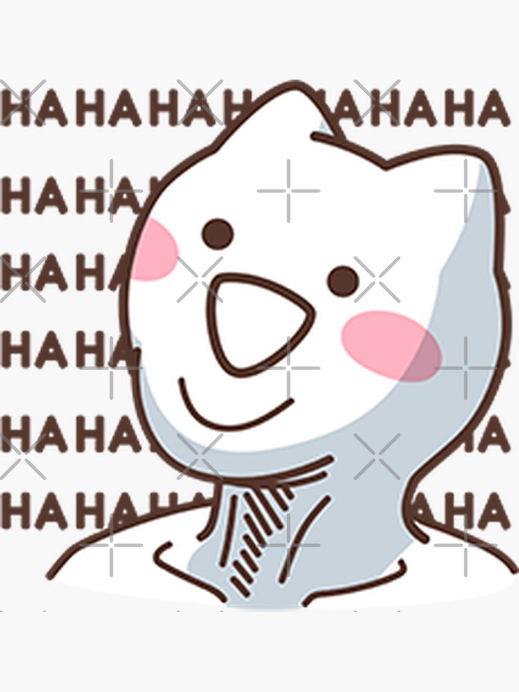 "Neko Cat Laugh Meme" Sticker for Sale by ggpandele | Redbubble