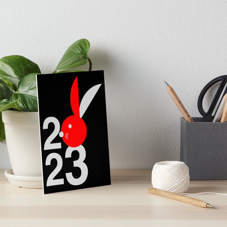 "Year Of The Rabbit 2023 Zodiac Chinese New Year 2023" Art Board Print ...
