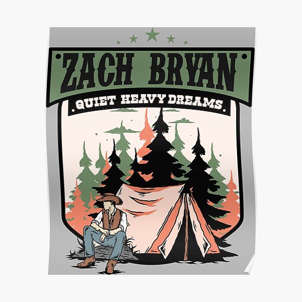 "Zach bryan" Poster for Sale by Lovetocelebrate | Redbubble