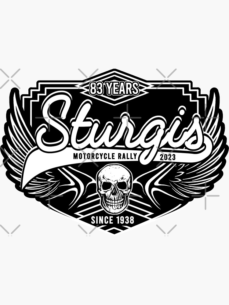 "Sturgis Motorcycle rally 2023" Sticker for Sale by DisenyosDeMike ...