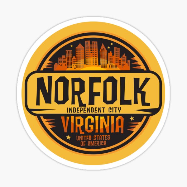 "Norfolk, Virginia" Sticker for Sale by studio838 | Redbubble
