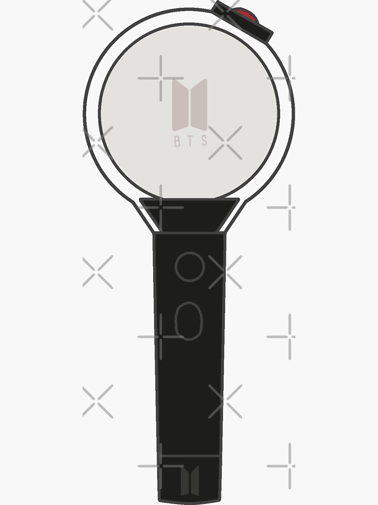 "BTS Lightstick " Sticker for Sale by penghwall | Redbubble