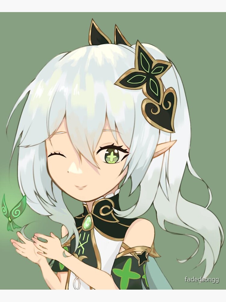 " Nahida Fanart, Genshin Impact" Sticker for Sale by fadedsongg | Redbubble